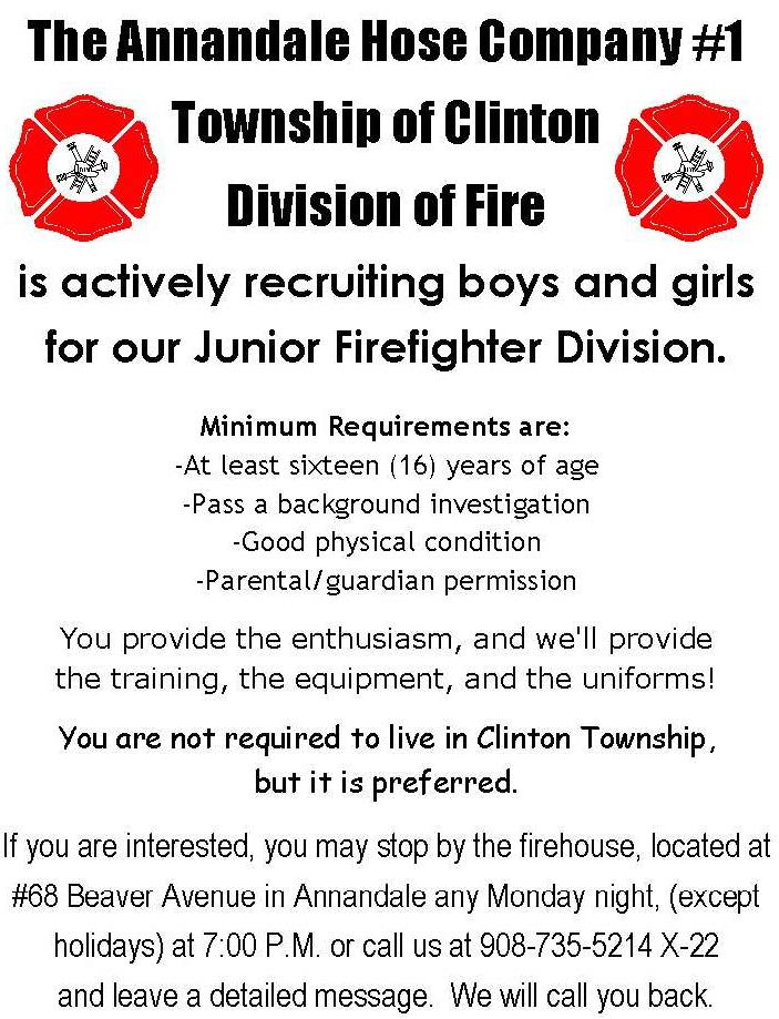 Annandale Junior Firefighter